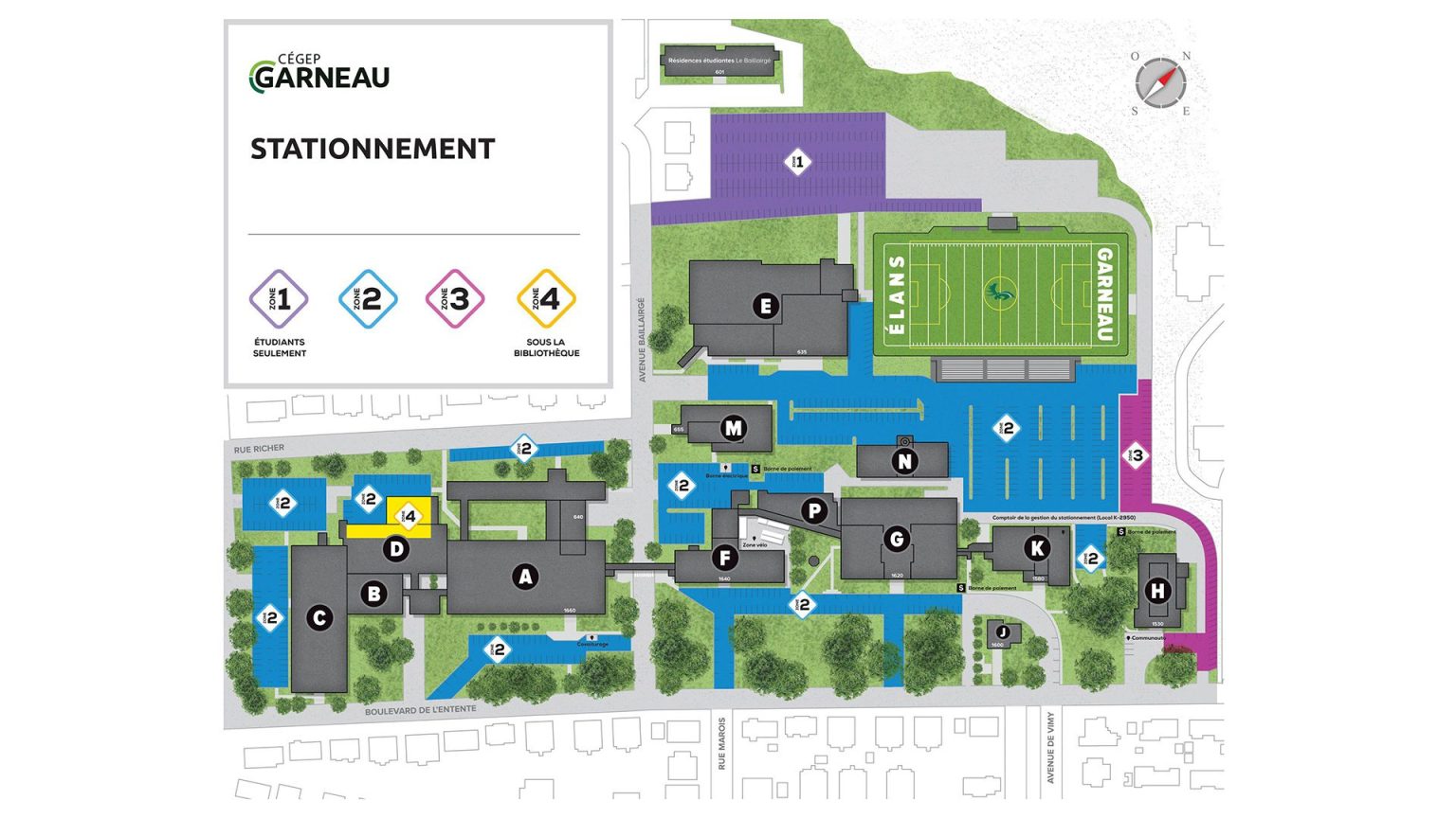 Stationnement - Cégep Garneau